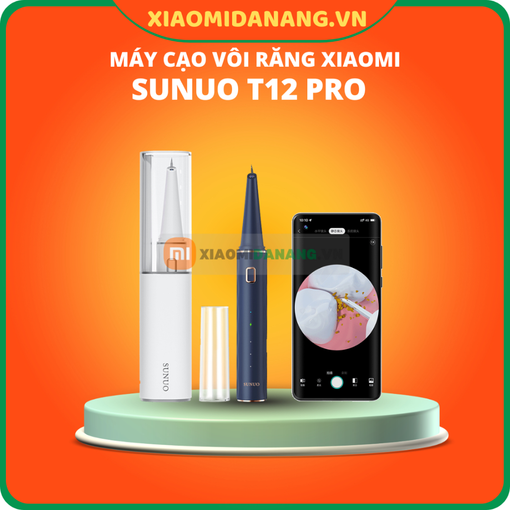 Máy lấy cao răng Xiaomi Sunuo T13 Pro camera cạo vôi răng siêu trắng ...