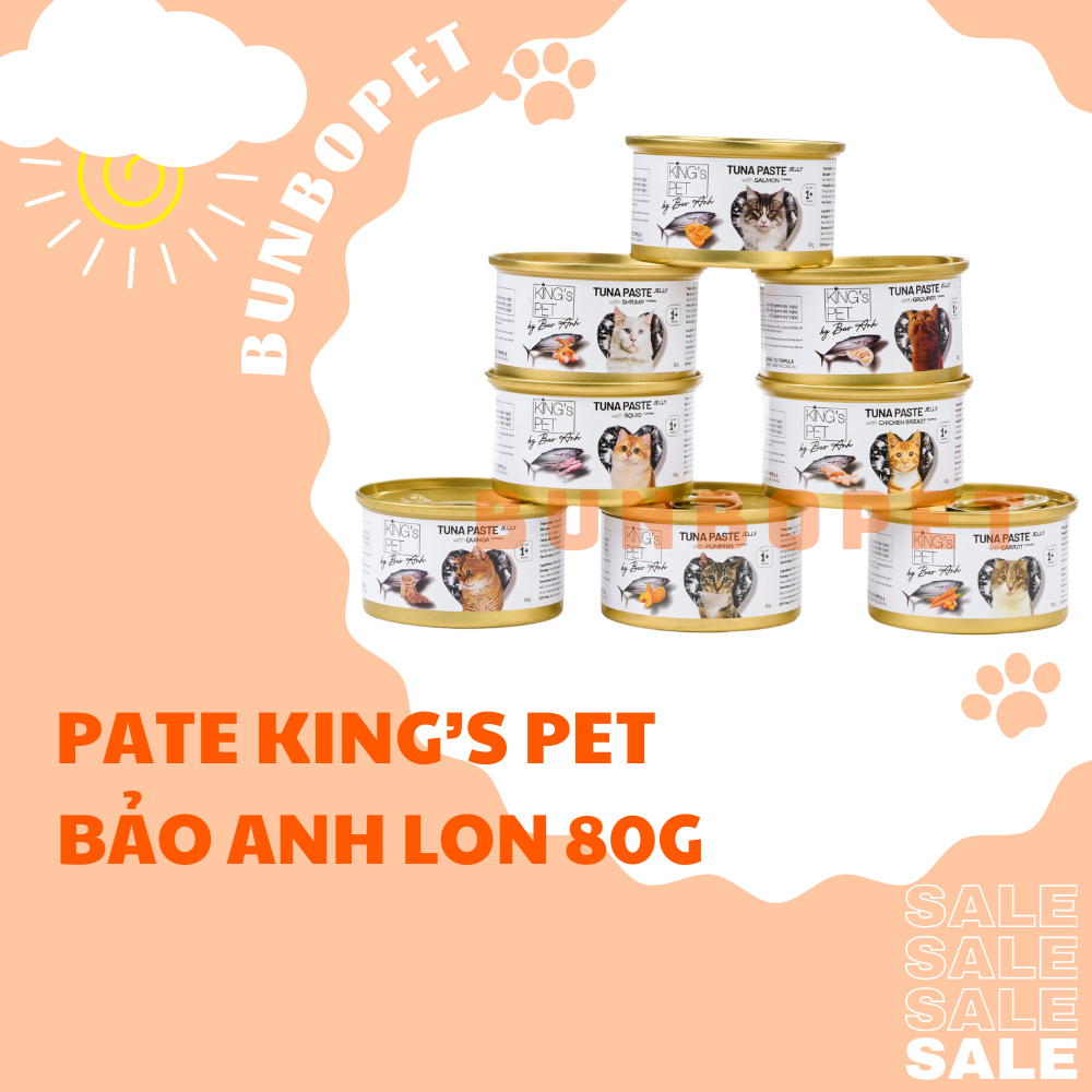 Pate King Pet Lon 80g Cá Ngừ Jelly - Pate King's Pet By Bao Anh | Shopee Việt Nam