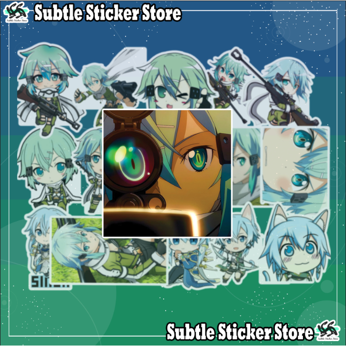 [Sword Art Online] - Set 10/15 Sticker Sinon - Asada Shino anime/light ...