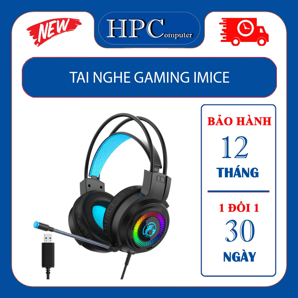 Tai Nghe Gaming Chụp Tai Có Mic IMICE HD-490 (Jack cắm USB 7.1) Cho Máy ...