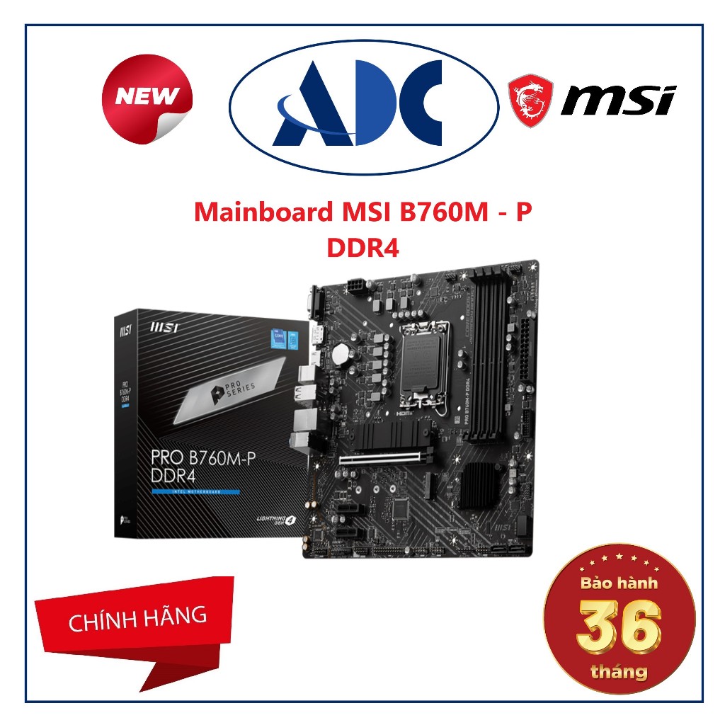 Mainboard Msi B760M - P DDR4 ( 4 Khe Ram ) Chính Hãng - Bảo hành 3 Năm ...