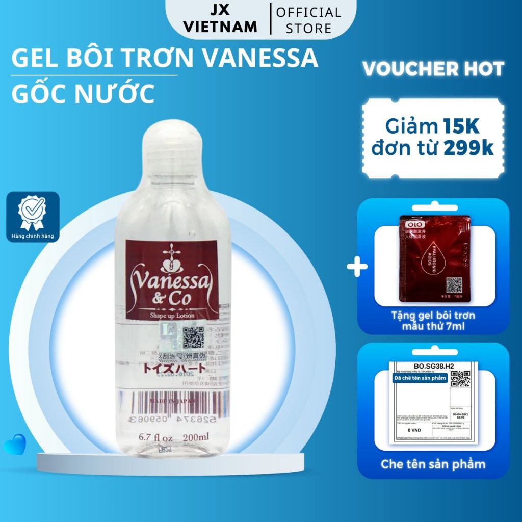 Gel bôi trơn siêu mượt, cấp ẩm cao Vanessa & Co chai 200ml | Shopee ...
