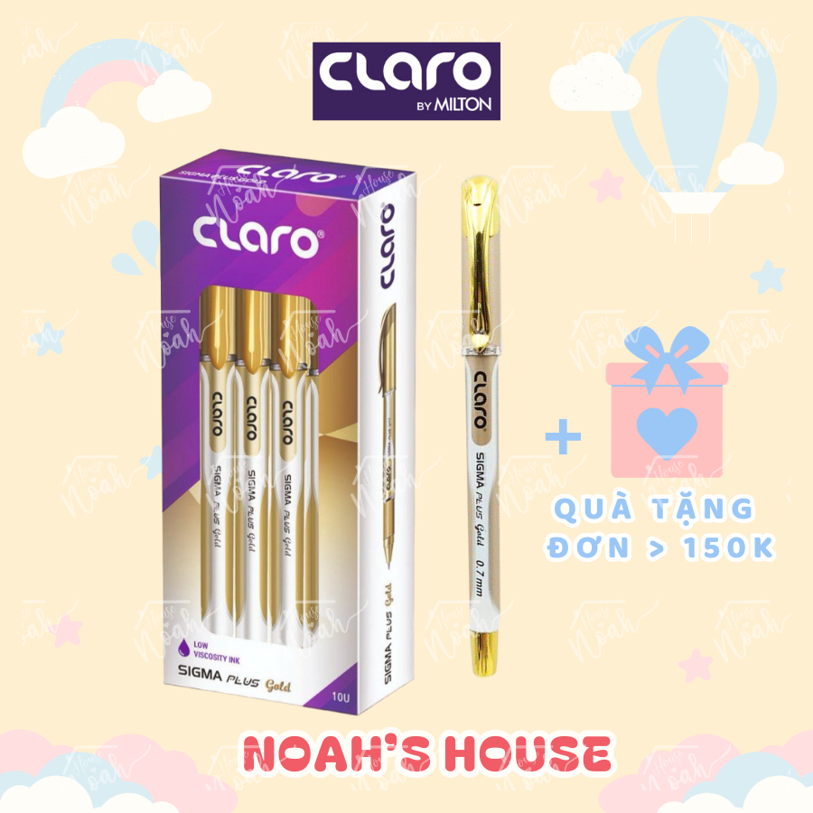 [NOAH'S HOUSE] Hộp Bút Viết Bi CLARO SIGMA Plus Gold Ball Pen Ngòi 0 ...