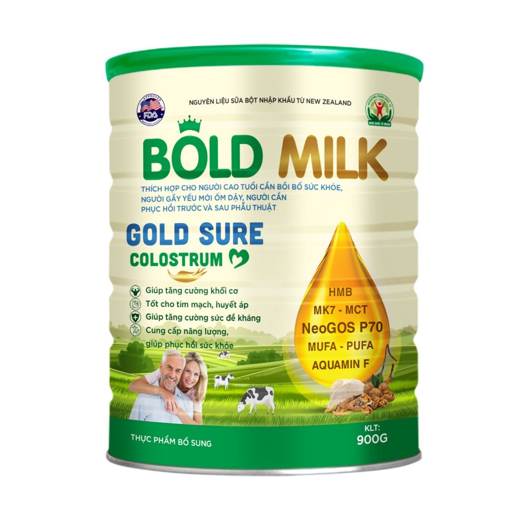 [HÀNG CHUẨN] Sữa DINH DƯỠNG BOLD MILK GOLD SURE COLOSTRUM 900G | Shopee ...