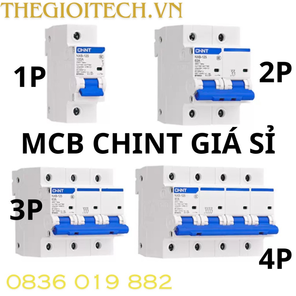 TH Aptomat MCB 1P+N 1P 2P 3 Pha NXB-63 NXB-40 ChinT 6A 10A 16A 20A 25A 32A 40A 50A 63A, Cầu dao ...