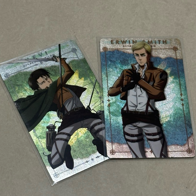 Thẻ card nhân phẩm metal metallic wafer attack on titan aot sasha hans ...