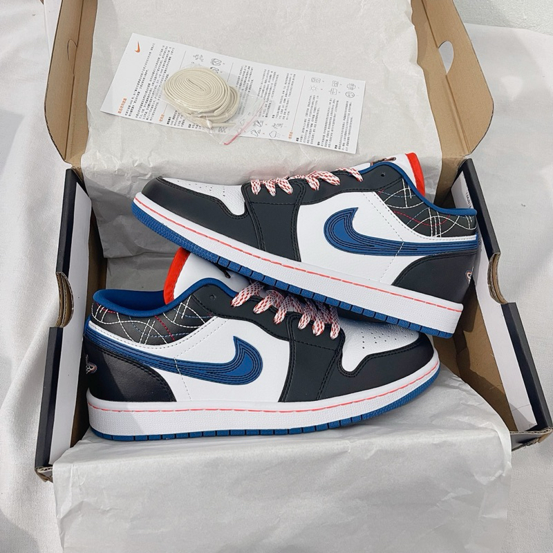 Giày sneaer JD 1 Low GS ‘Blue Sashiko’, Bản Cao Cấp Quảng Châu, Full Bill Box [ POPO Sneaker ...