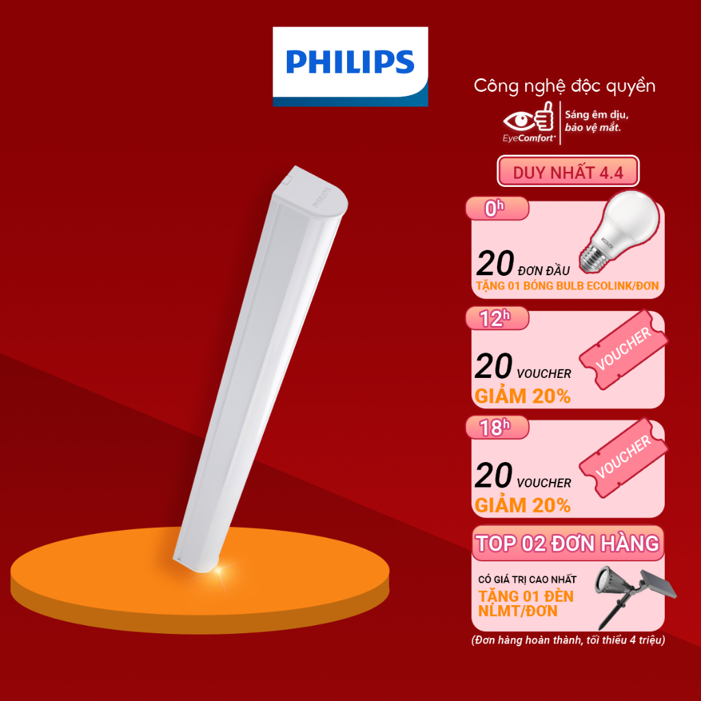 Bộ máng đèn Philips LED Batten BN012C G2 (01 đèn) | Shopee Việt Nam