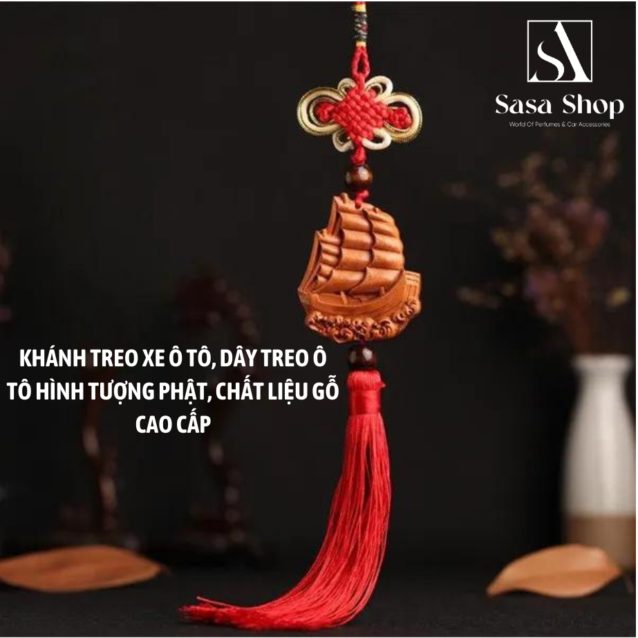 Khánh Treo Xe Ô Tô, Dây Treo Ô Tô Hình Tượng Phật, Chất Liệu Gỗ Cao Cấp ...
