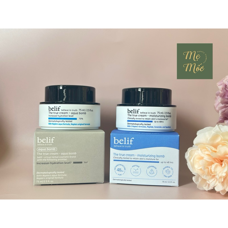 Kem Dưỡng Belif The True Cream Aqua / Moisturizing | Shopee Việt Nam