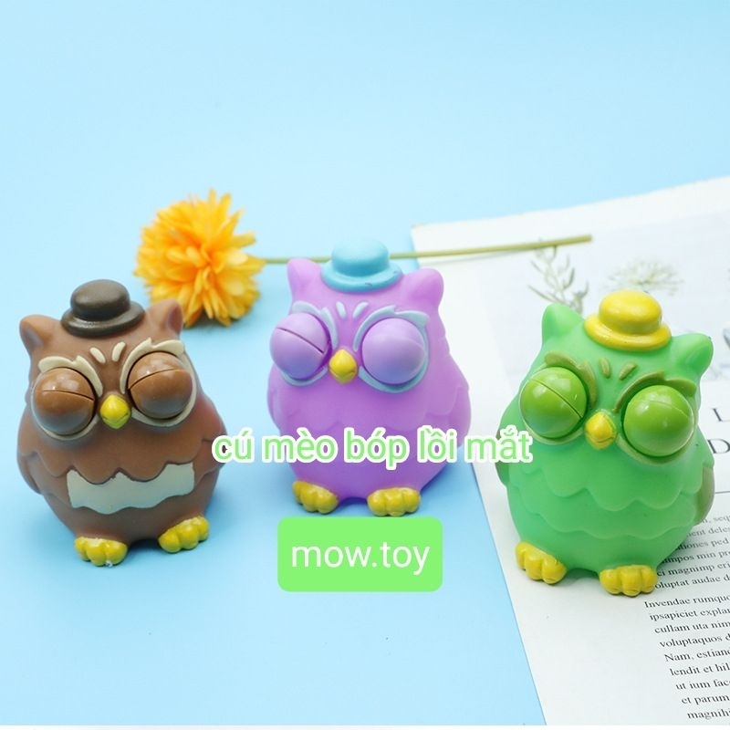 Đồ chơi Squishy Mow.toy cú mèo bóp giải trí stress nhiều mẫu | Shopee ...