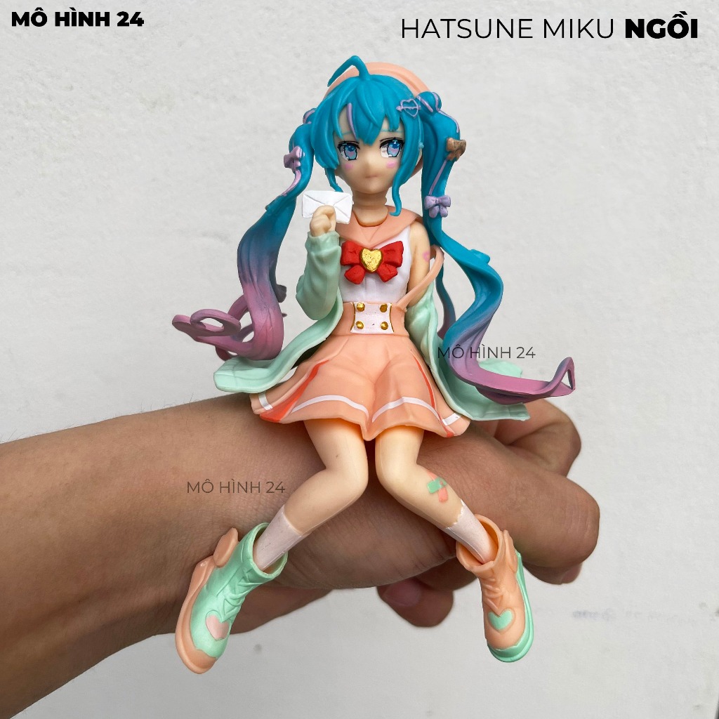 Mô Hình Nhân Vật Ca Sĩ ảo Hatsune Miku NgỒi Miku Anime Hoa Anh đào Figure 24group Mô Hình 24