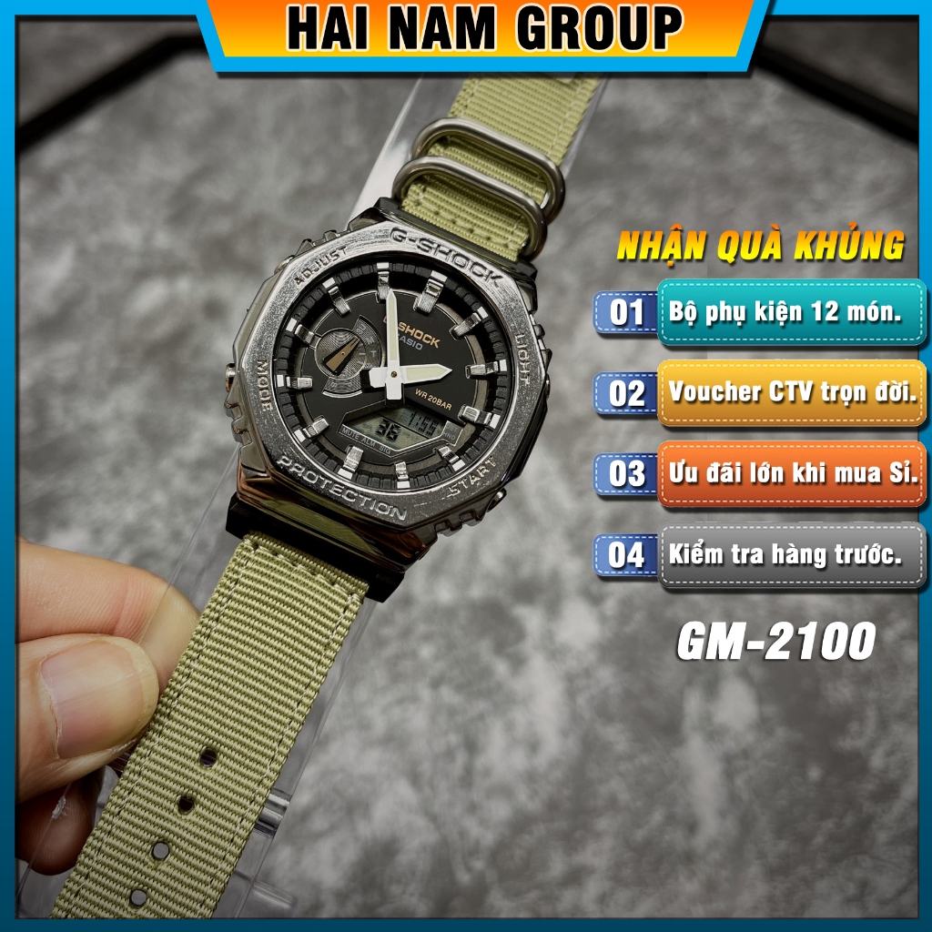 Đồng hồ thể thao nam G-Shock GM-2100C-5A Full phụ kiện | Shopee Việt Nam