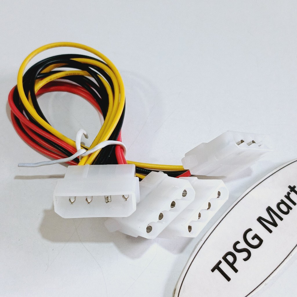 Cáp chia ATA 1 ra 3 / Nguồn ATA Molex IDE - 4 Pin 1 ra 3 - Dài 15Cm ...