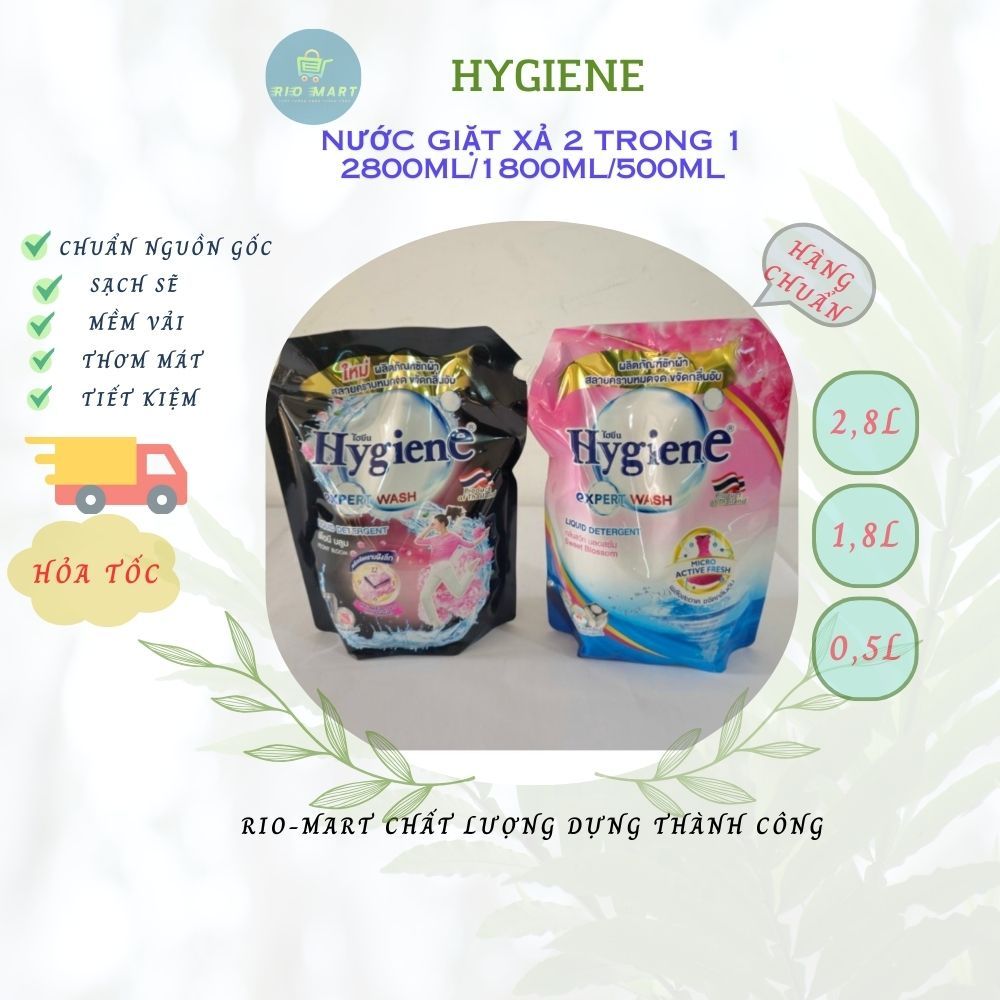 Nước giặt xả 2 trong 1 HYGIENE 2800ml/1800ml/500ml [HÀNG CHÍNH HÃNG -THÁI LAN] | Shopee Việt Nam
