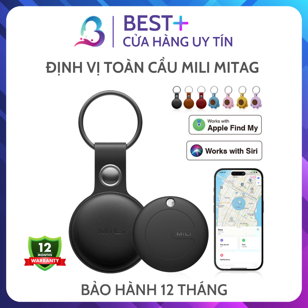 Thiết Bị Định Vị Toàn Cầu MiLi Tag Mitag Đen Theo Dõi Trẻ Em Thú Cưng ...