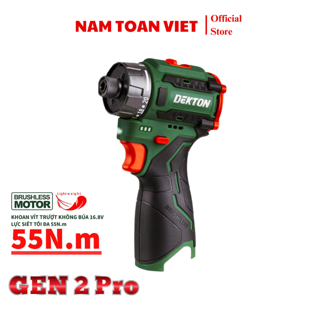Máy Bắn Vít Dùng Pin Dekton D16 VT55PRO (Chưa Pin & Sạc) | Shopee Việt Nam