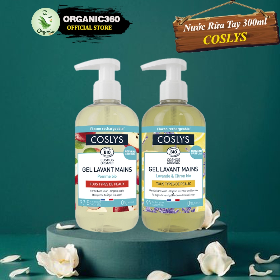 Nước Rửa Tay Hữu Cơ COSLYS Hương Táo, Oải Hương Và Chanh Gentle Hand Wash 300ml | Shopee Việt Nam