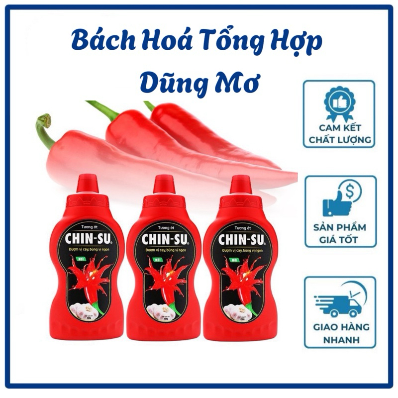 TƯƠNG ỚT CHINSU chai 250g / 500g | Bách Hoá Tổng Hợp Dũng Mơ | Shopee ...