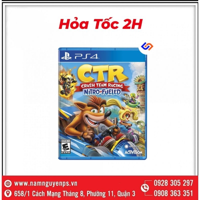 Đĩa Game PS4 | CTR Crash Team Racing (Đua Xe Cáo 1-4 Players) | Shopee ...