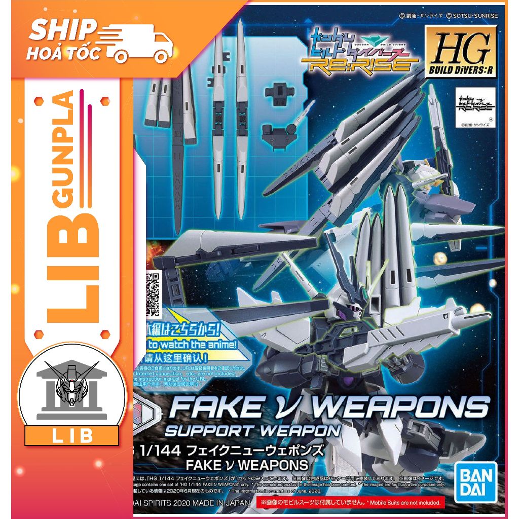 Mô hình lắp ráp Bandai Gundam HGBD:R 1/144 Fake Nu Weapon | Shopee Việt Nam