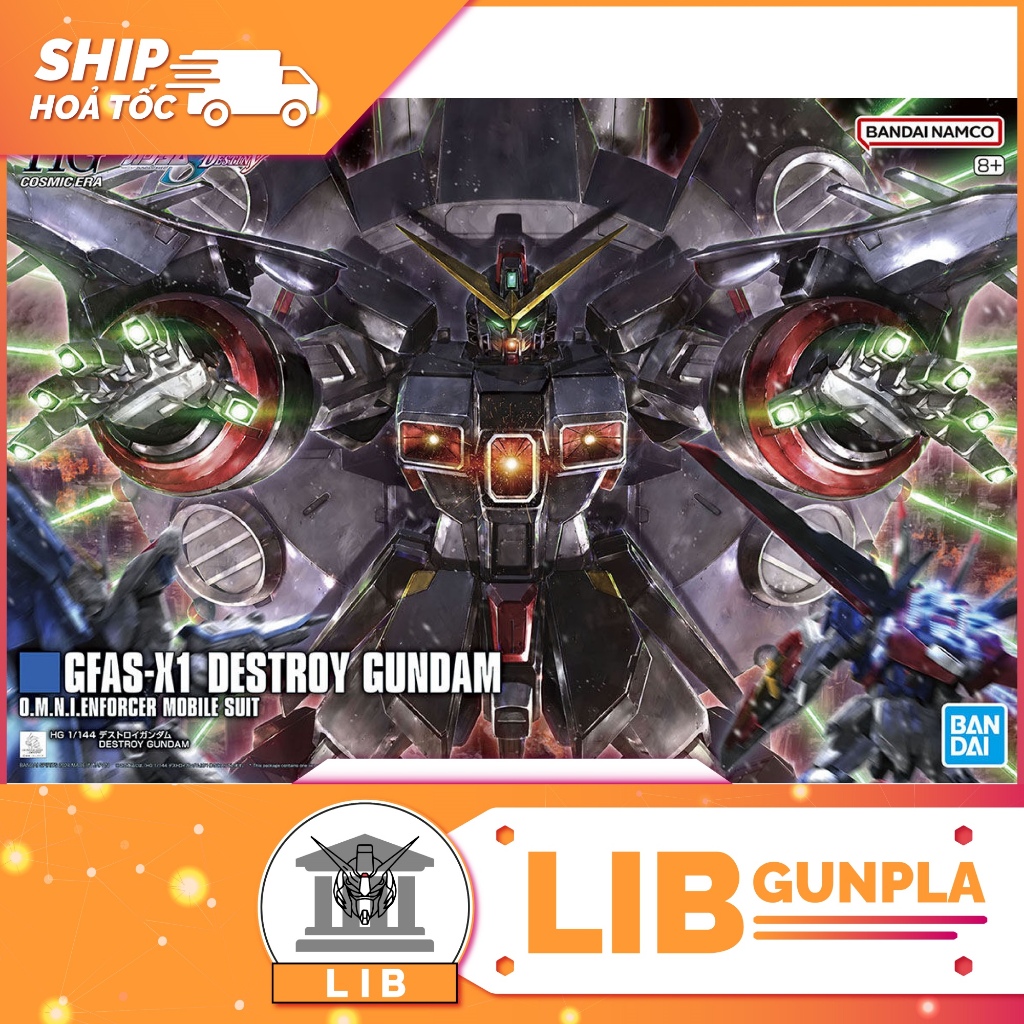 Mô hình lắp ráp Gundam Bandai HG CE 1/144 Gundam Destroy Gundam ...