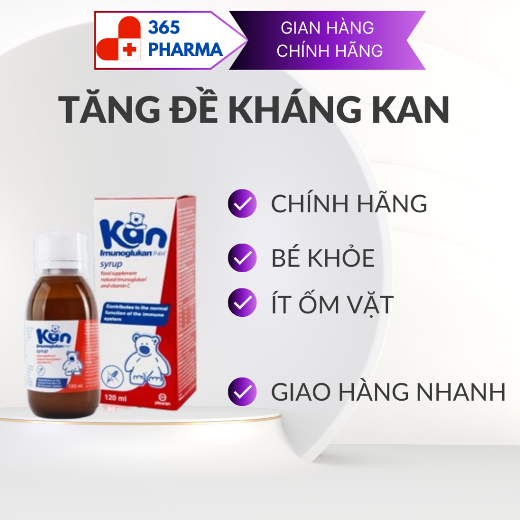 Syrup Kan CHÍNH HÃNG CÓ TEM TÍCH ĐIỂM CỦA CÔNG TY Tăng đề kháng GẤU KAN ...