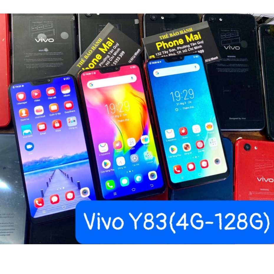 Điện thoại Vivo Y83 màn hình 6.2inch Ram 4G/128G Android 8.1.0 Chip MediaTek MT6762 (Helio P22 ...