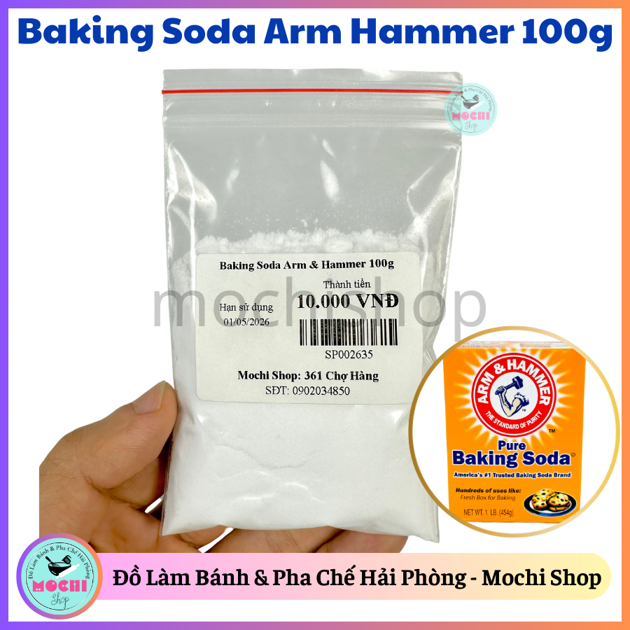 Baking Soda Arm Hammer 100g (chiết lẻ) (gói) | Shopee Việt Nam