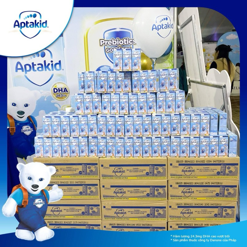 [2025] Sữa dinh dưỡng pha sẵn Aptakid hộp 180ml cho bé từ 1 tuổi (thùng 27hộp) | Shopee Việt Nam