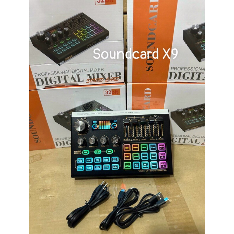 Bộ Soundcard X9 vỏ nhôm tích hợp Pin đèn Led, giả gọn đỉnh cao 2024 ...