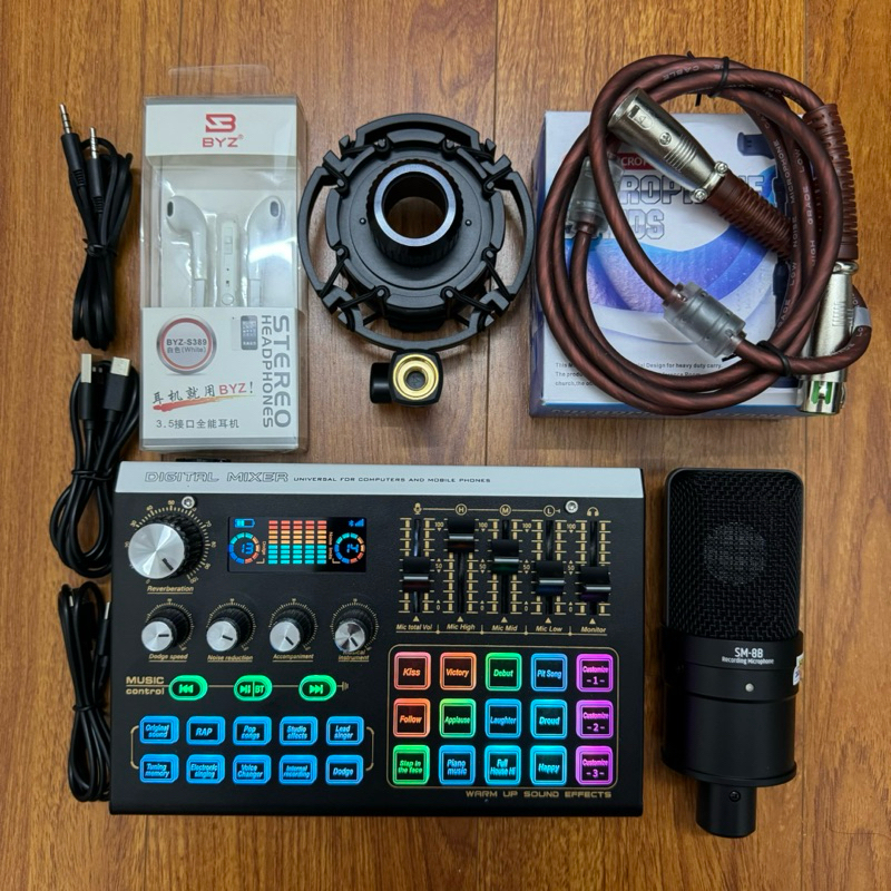 Combo hát thu âm livestream Sound Card X9 + Mic Takstar SM8B bản 2024 ...