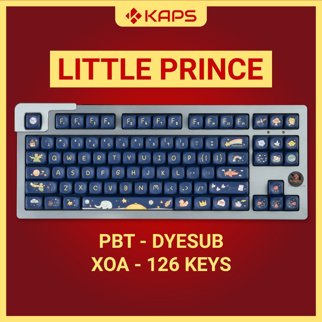 Keycap The Little Prince (Blue) - Màu xanh - nhựa PBT - profile XOA ...