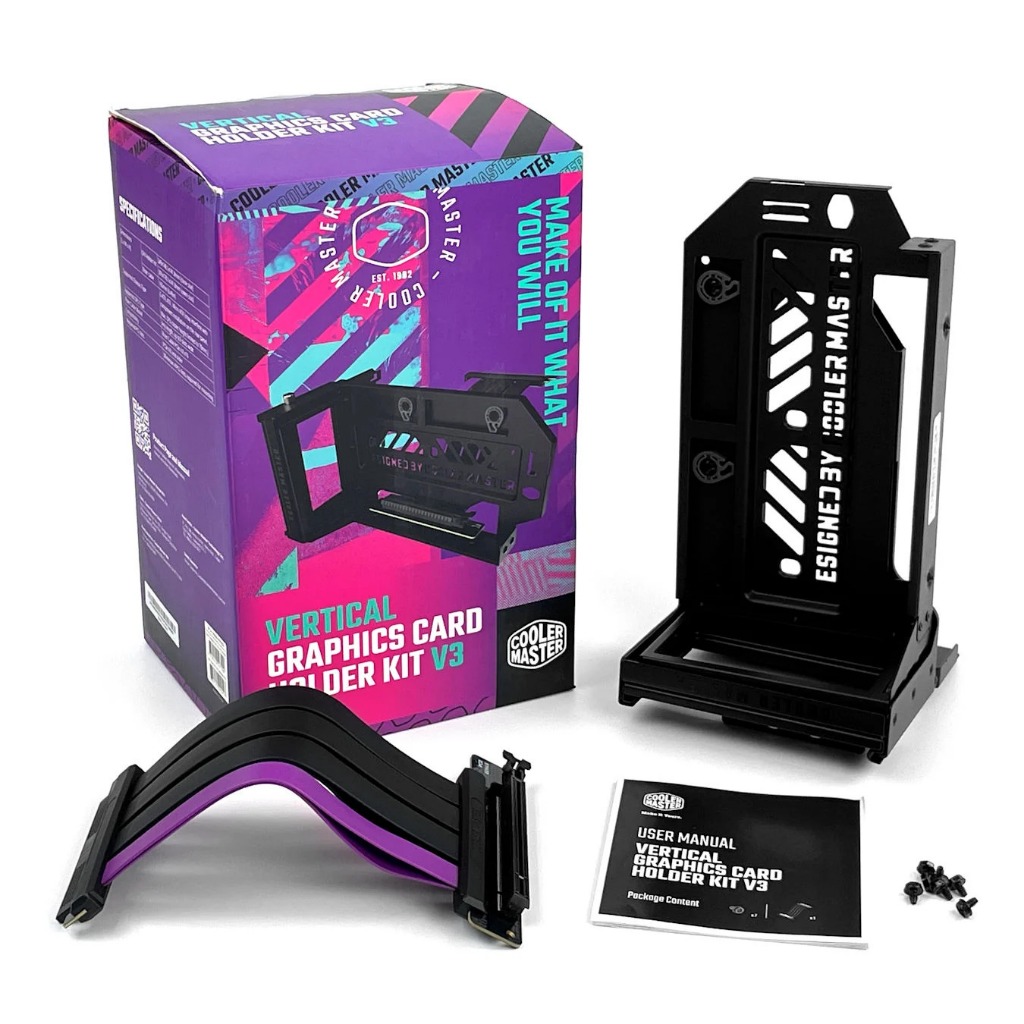 Bộ giá dựng VGA Cooler Master Vertical Graphics Card Holder Kit V3 PCIe ...