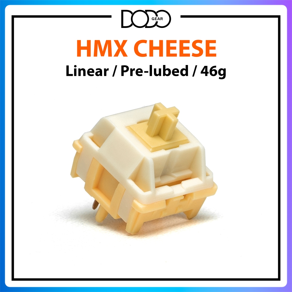 Switch HMX Cheese 5 PIN Linear 46g công tắc bàn phím Switch HMX Cheese ...