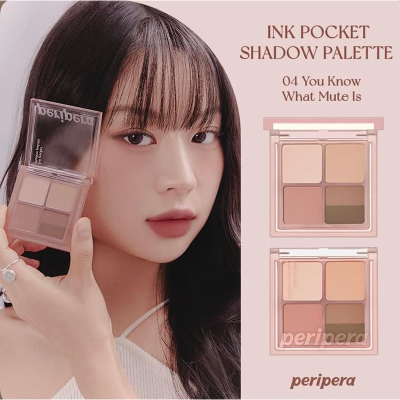 [TẶNG CỌ MẮT] Phấn Mắt 4 Ô Peripera Ink Pocket Shadow Palette | Shopee ...