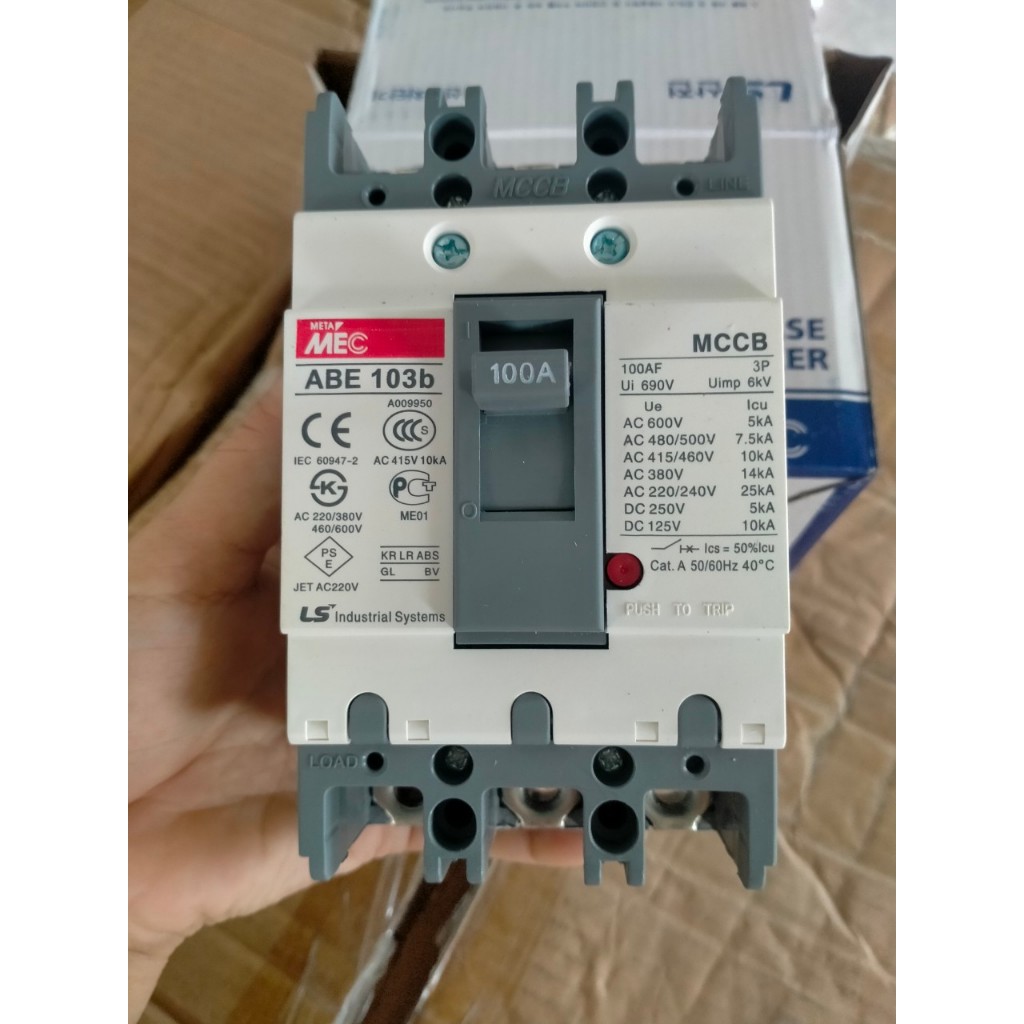 ATTOMAT Át khối 3 pha MCCB LS 3P ABN 100A | Shopee Việt Nam