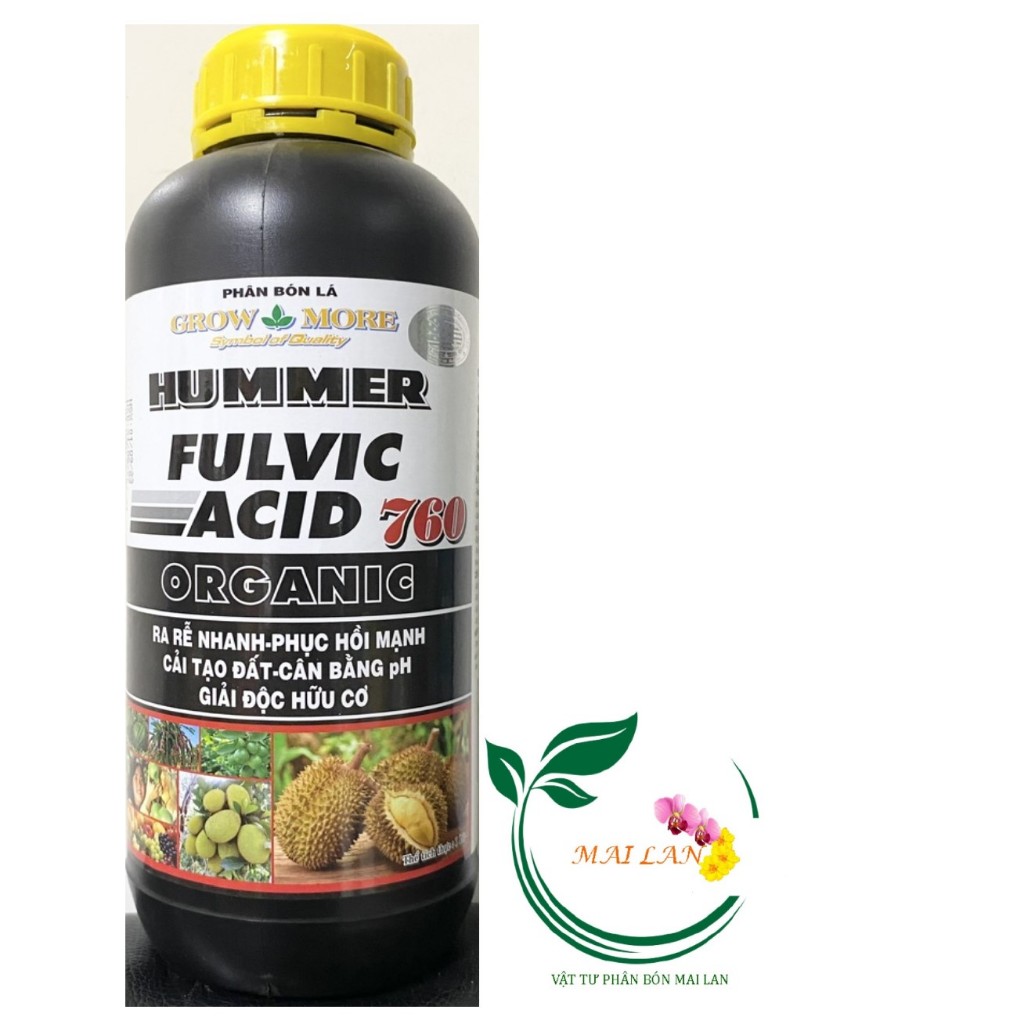 Hummer Fulvic Acid 760 - Phân Bón Lá Grow More - #231A# 1 lít | Shopee ...