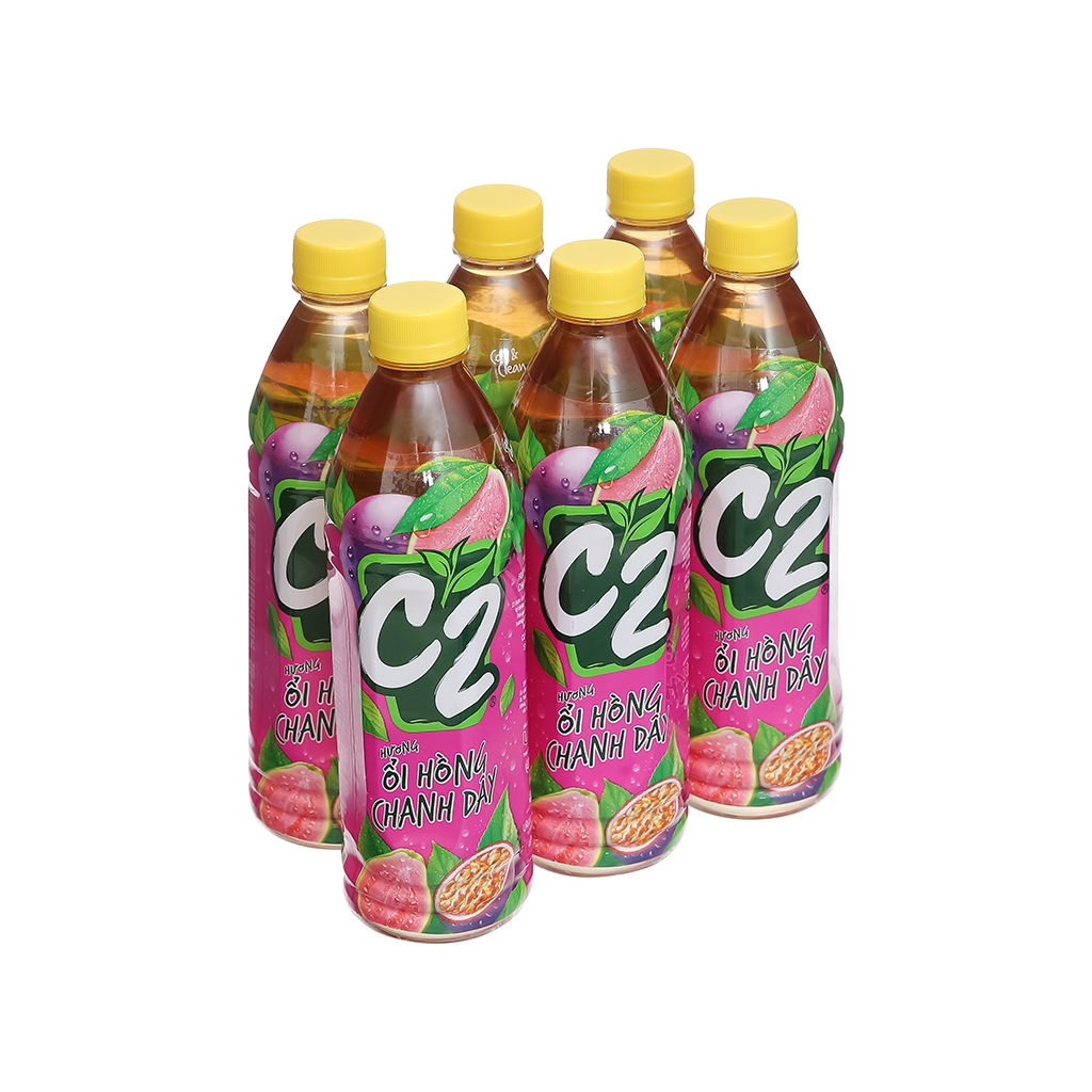 Lốc 6 chai trà C2 455ml các vị | Shopee Việt Nam