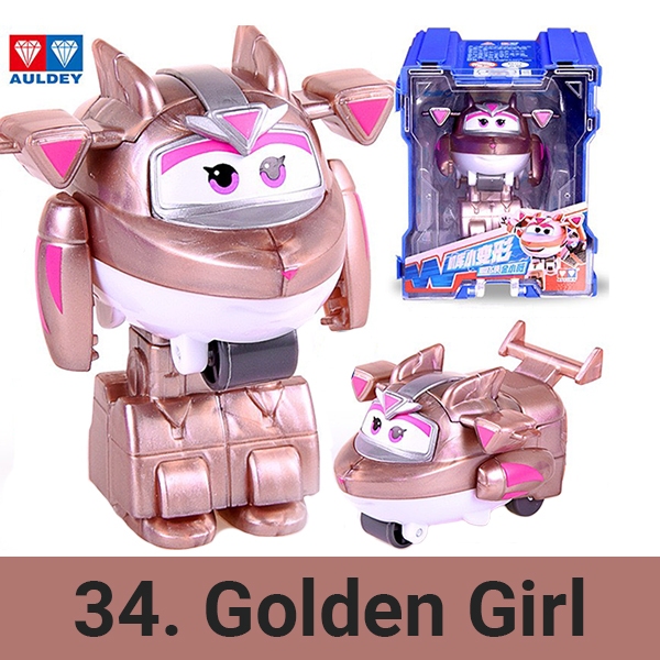 Đội bay siêu đẳng SUPERWINGS - Robot máy bay Golden Girl - Cỡ nhỏ ...