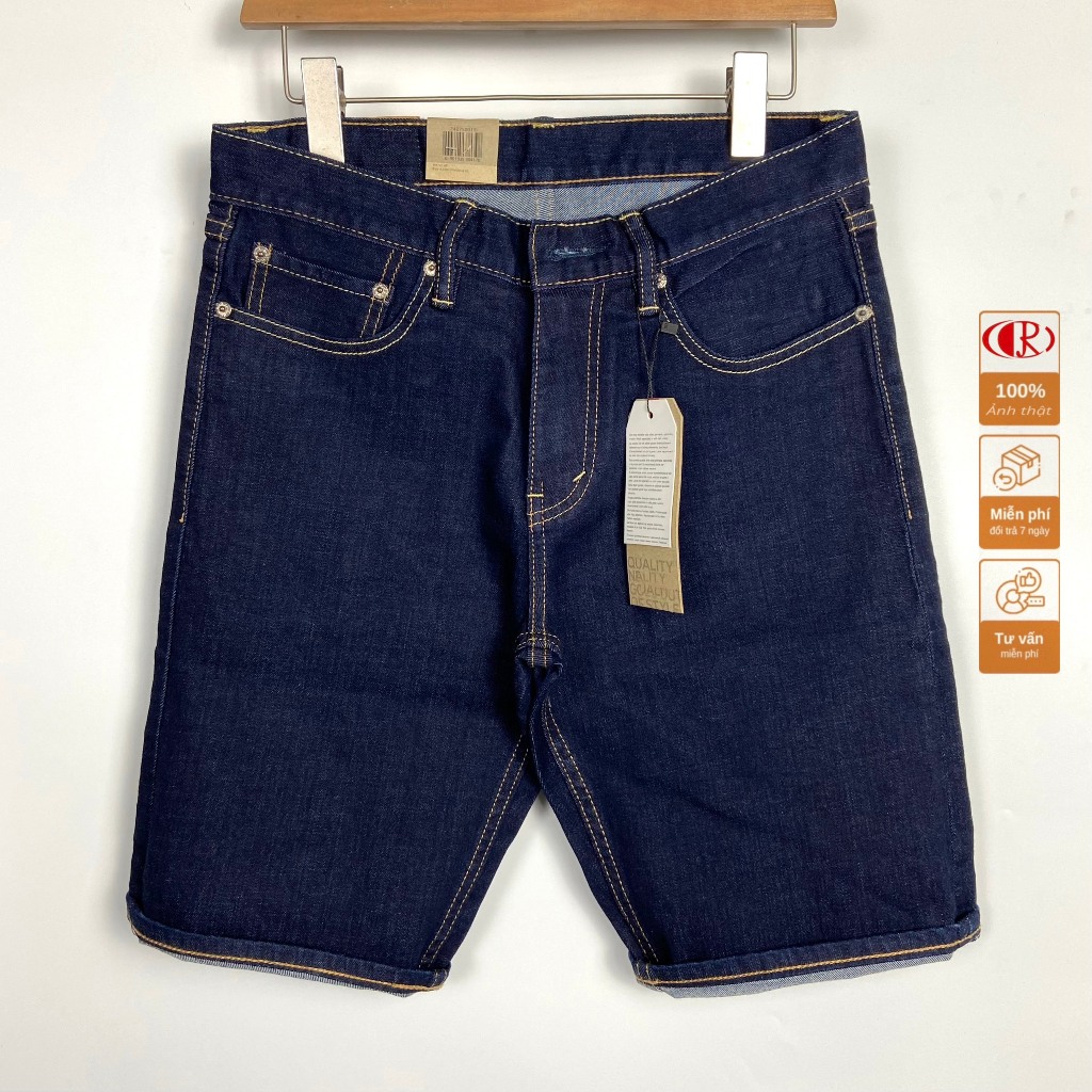 Quần short nam jean dài ngang gối vải thun co giãn , quần ngố nam xuất ...