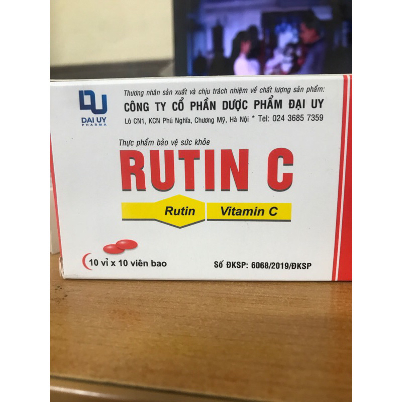 Rutin C Đại Uy - bổ sung vitamin C, giúp tăng cường sức đề kháng, phòng ...