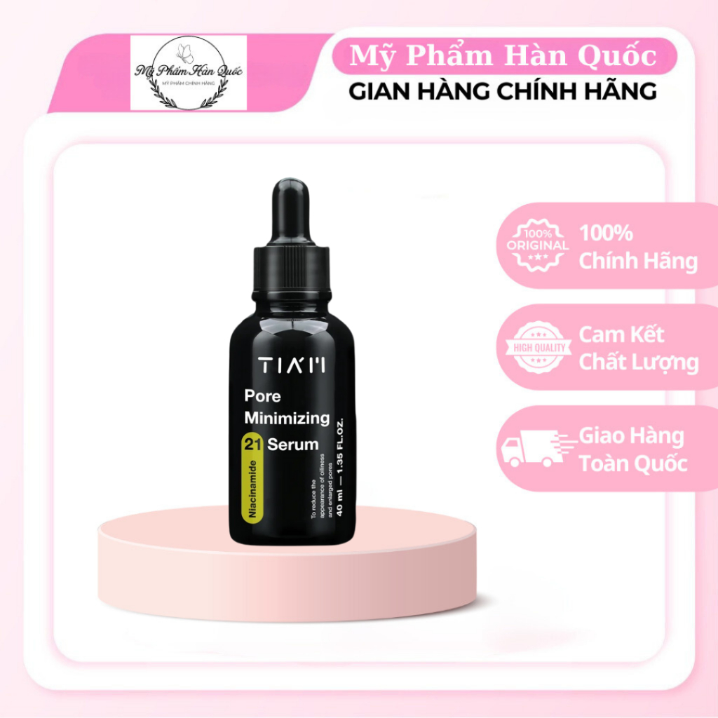 Serum TIAM Pore Minimizing 21 Niacinamide 20% + Zinc 1% Thu Nhỏ Lỗ Chân ...