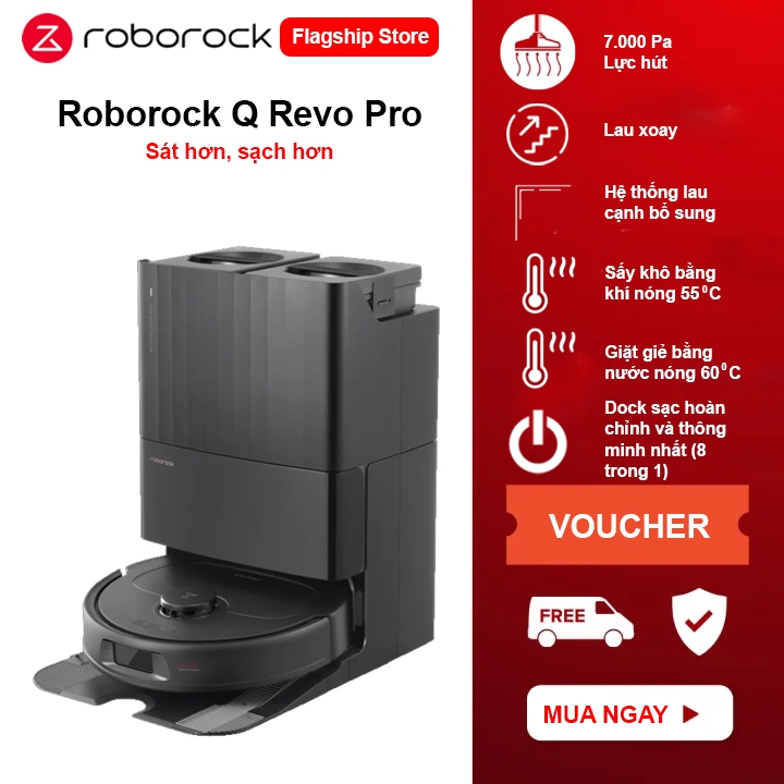 Robot Hút Bụi Lau Nhà Roborock QRevo Edge 5V1 | Qrevo Pro - Chính Hãng ...