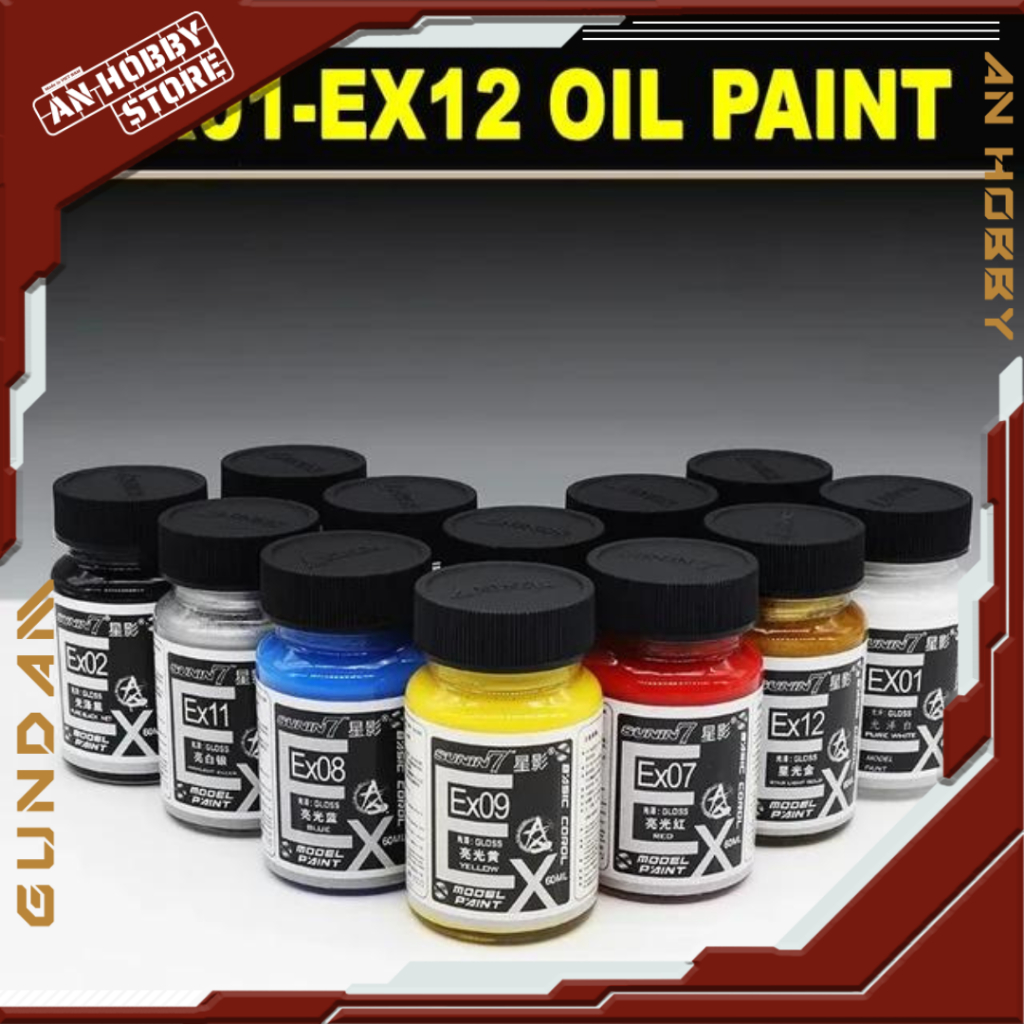 [HÀNG CÓ SẴN] SƠN MÔ HÌNH SUNIN7 EX02 ĐEN BÓNG, DÙNG ĐỂ LÊN MÀU ...