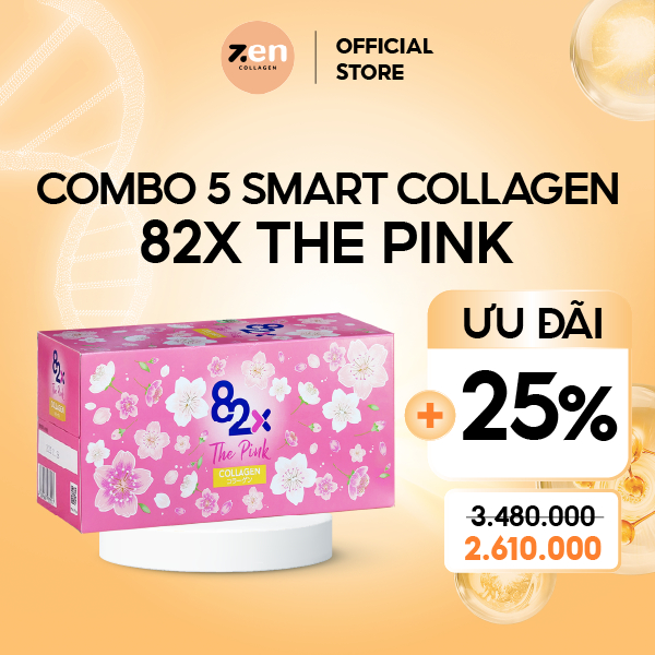 ZEN Combo 5 hộp nước uống collagen THE PINK chứa 1000mg collagen và ...