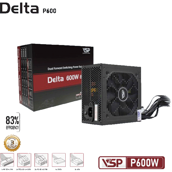 Nguồn máy tính VSP Delta P600W | P500W | P450W | P350W | Shopee Việt Nam