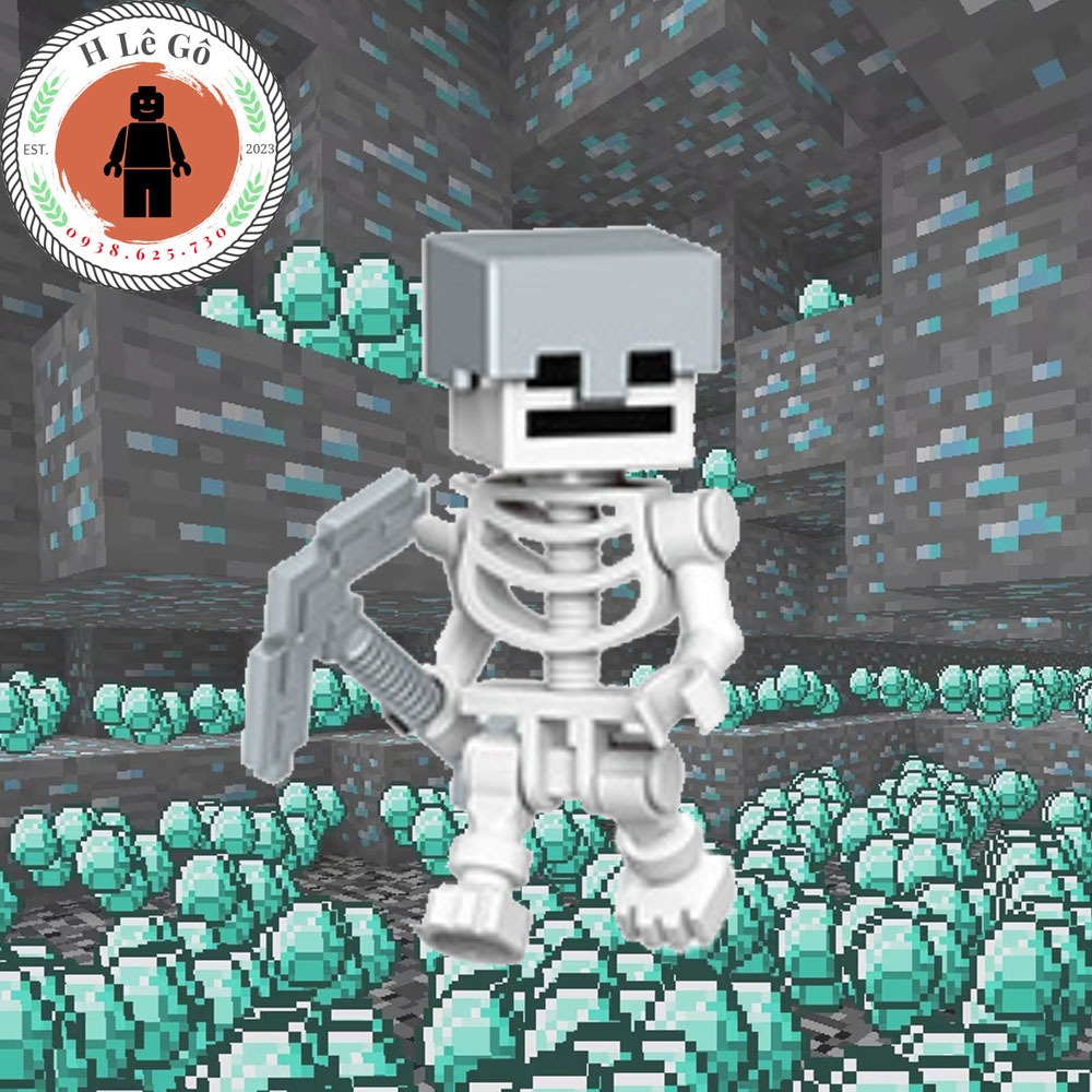 Thợ mỏ người xương Minecraft Skeleton Pickaxe hàng mới Full seal ...