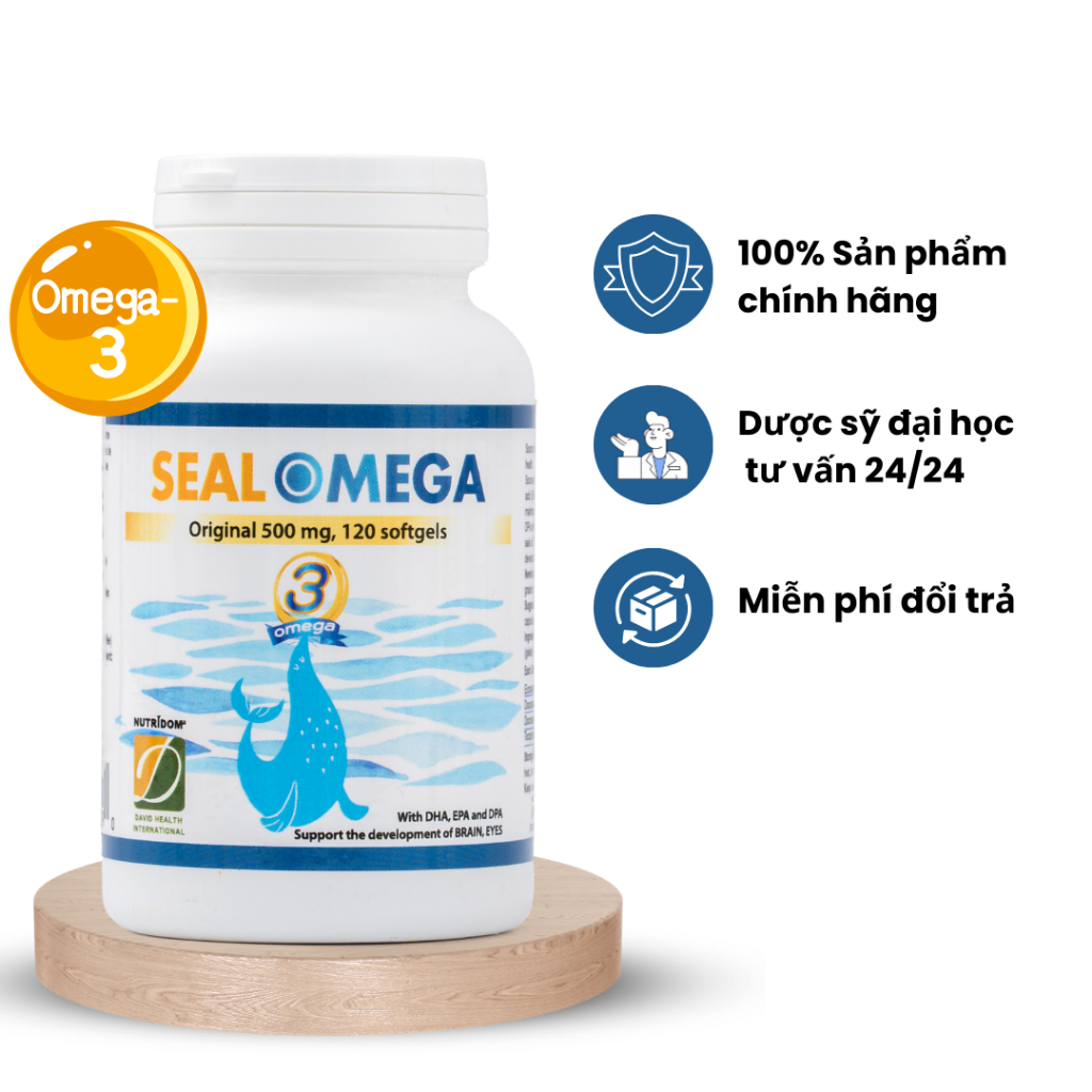 Dầu Hải Cẩu Nutridom Seal Omega 3 David Health Cải Thiện Thị Lực Và Hỗ ...