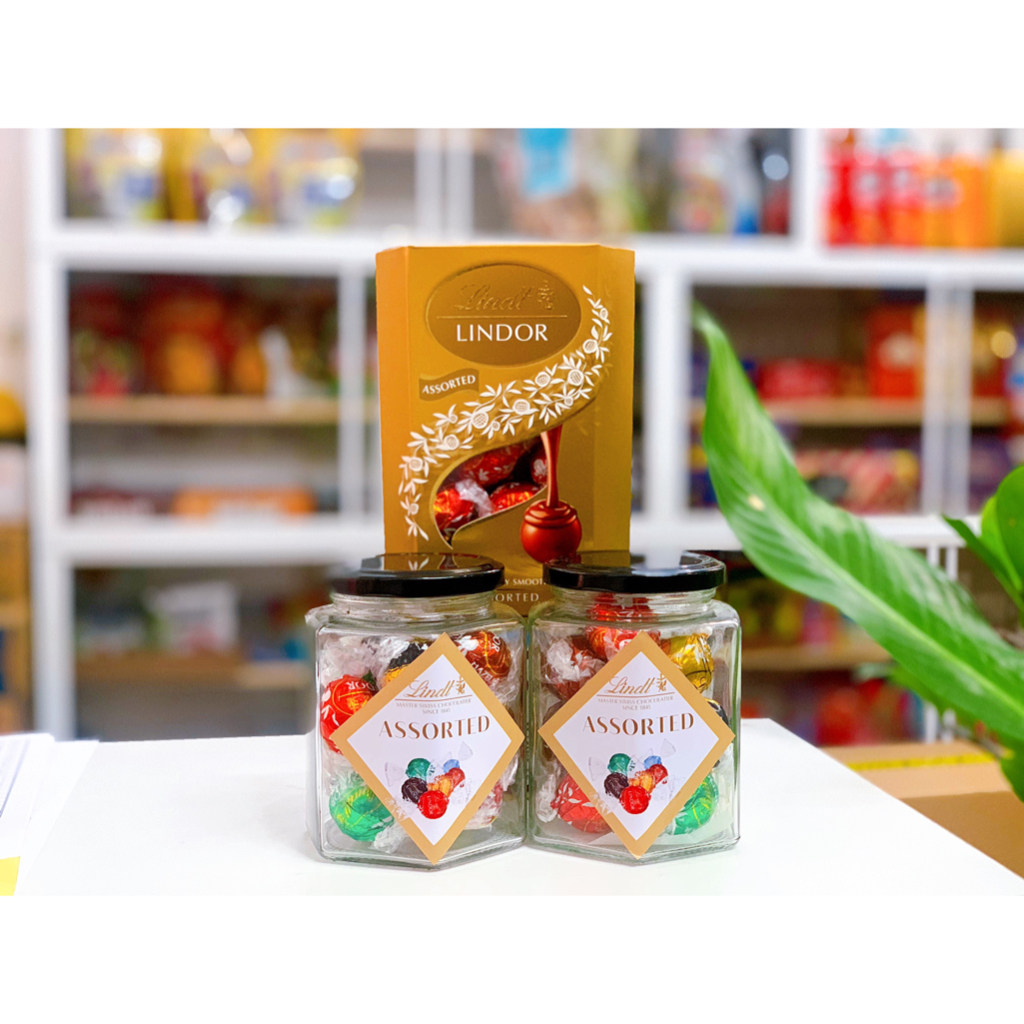 (HÀNG ÚC) Kẹo socola (chocolate) cao cấp LINDT Lindor hủthuỷ tinh ...